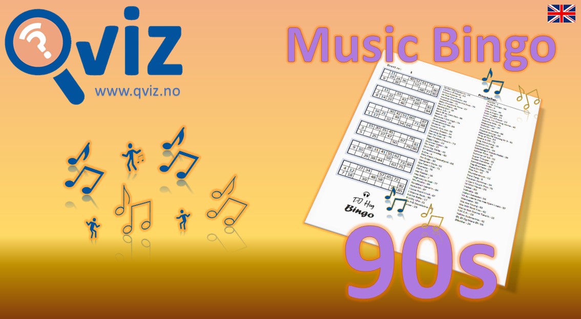 90s - Music Bingo 90 - Qviz Musicbingos