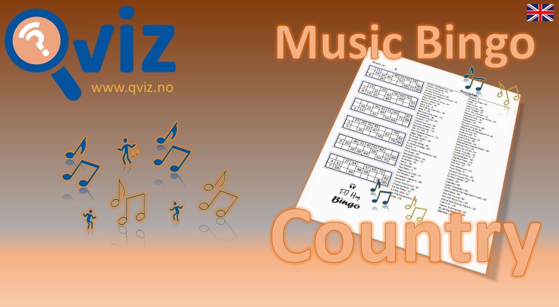 Country - Music Bingo 90 - Qviz Musicbingos