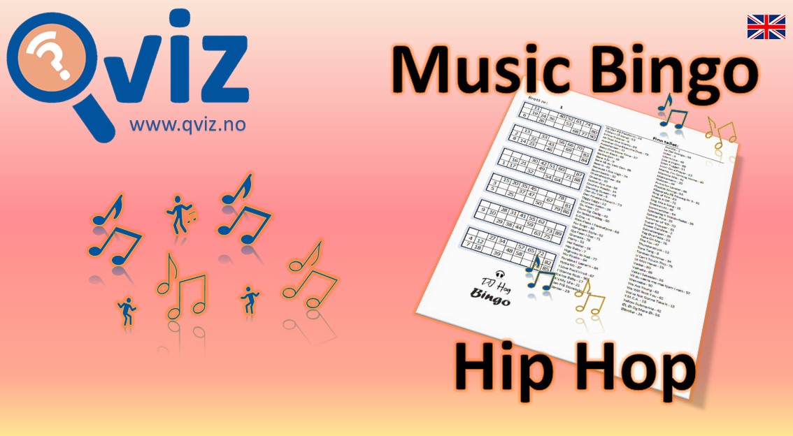 Hip Hop - Music Bingo 90 - Qviz Musicbingos