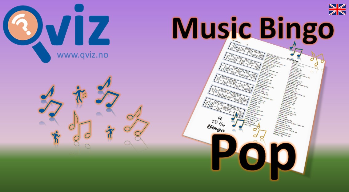 Pop - Music Bingo 90 - Qviz Musicbingos