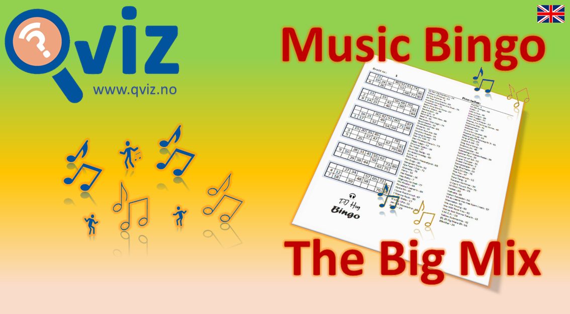 The Big Mix - Music Bingo 90 - Qviz Musicbingos
