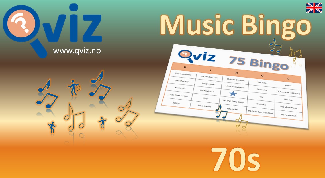 70s - Music Bingo 75 - Qviz Musicbingos