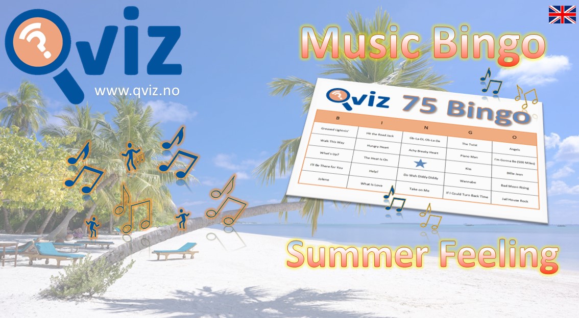Summer Feeling - Music Bingo 75 - Qviz Musicbingos