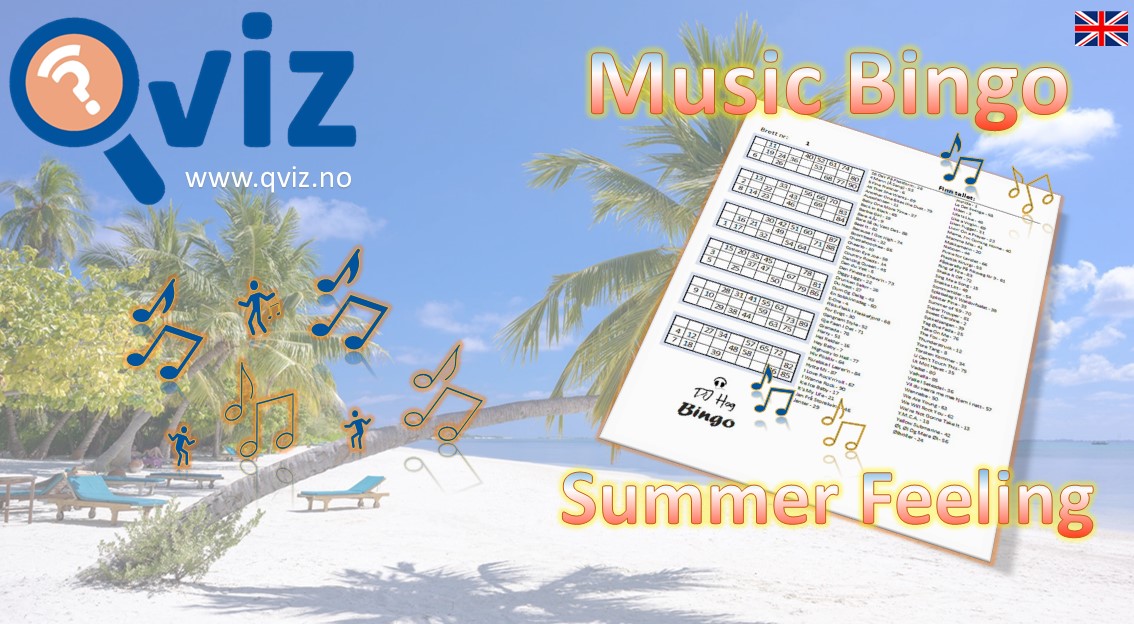 Summer Feeling - Music Bingo 90 - Qviz Musicbingos