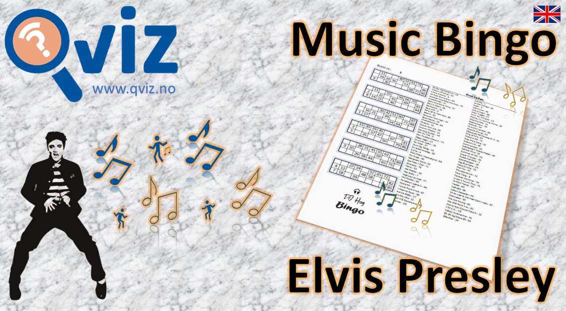 Elvis Presley - Music Bingo 90 - Qviz Musicbingos