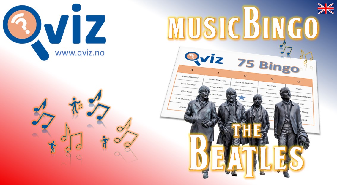 The Beatles - Music Bingo 75 - Qviz Musicbingos