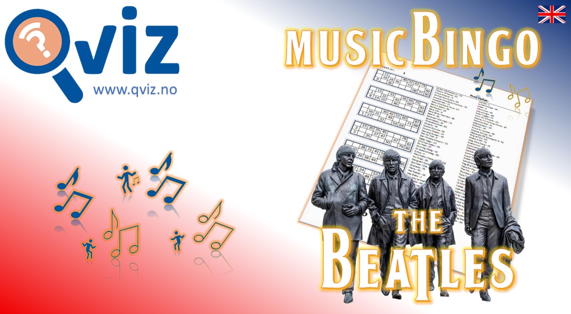 The Beatles - Music Bingo 90 - Qviz Musicbingos