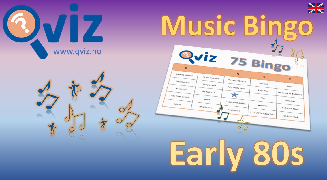 Early 80s - Music Bingo 75 - Qviz Musicbingos