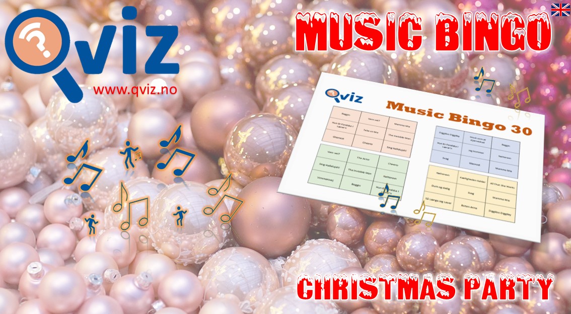 Christmas Party - Music Bingo 30 - Qviz Musicbingos
