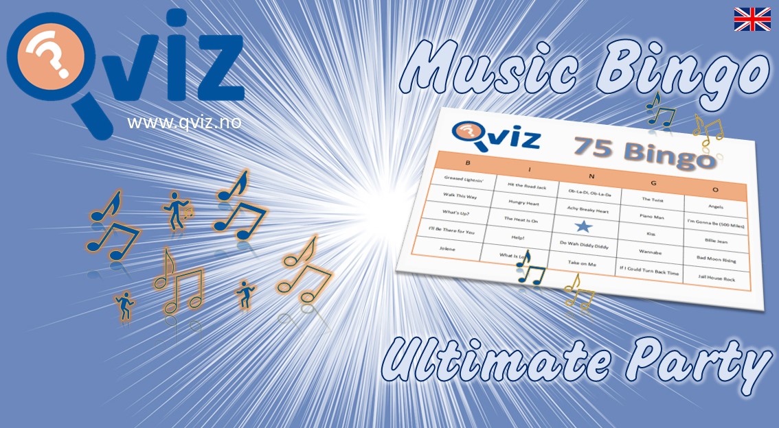 Ultimate Party - Music Bingo 75 - Qviz Musicbingos