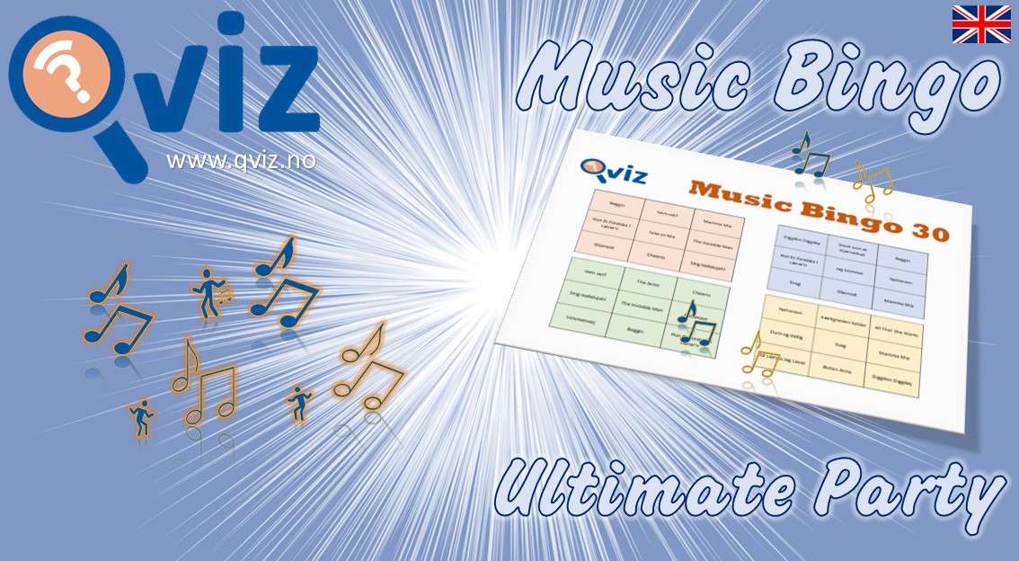 Ultimate Party - Music Bingo 30 - Qviz Musicbingos