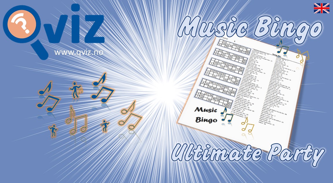 Ultimate Party - Music Bingo 90 - Qviz Musicbingos