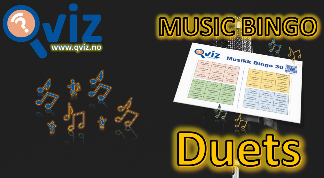 Duets - Music Bingo 30 - Qviz Musicbingos