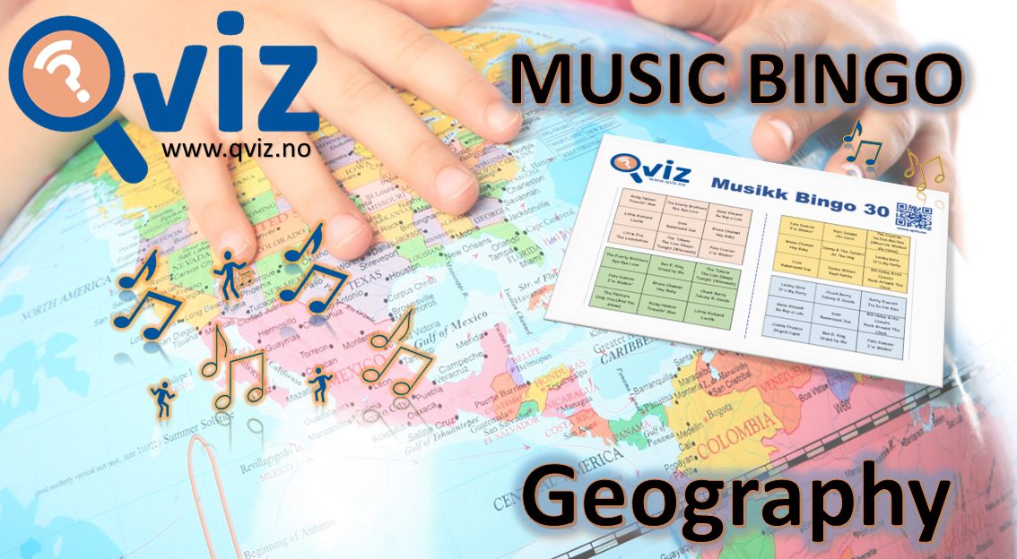 Geography - Music Bingo 30 - Qviz Musicbingos